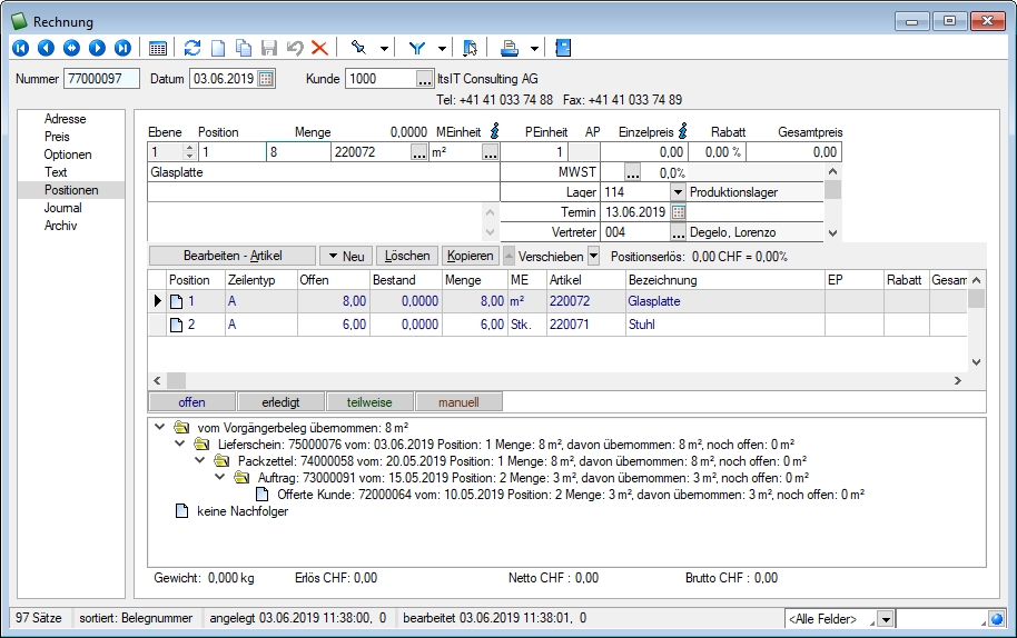 SelectLine Handwerker - selectline.ch DE